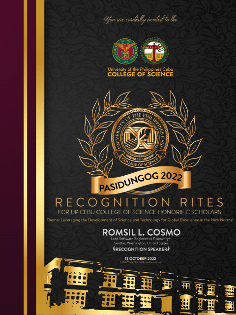 PROGRAM FOR #PASIDUNGOG 2022 - UP Cebu College of Science